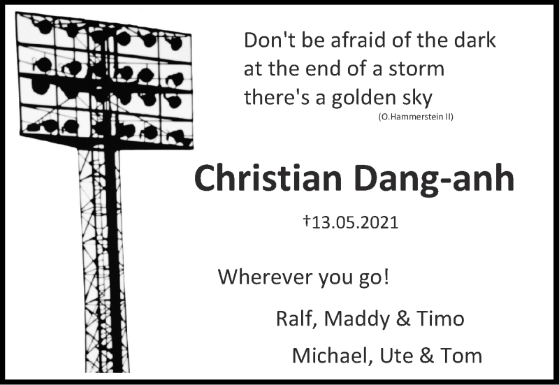 Traueranzeigen von Christian Dang-anh | Aachen gedenkt